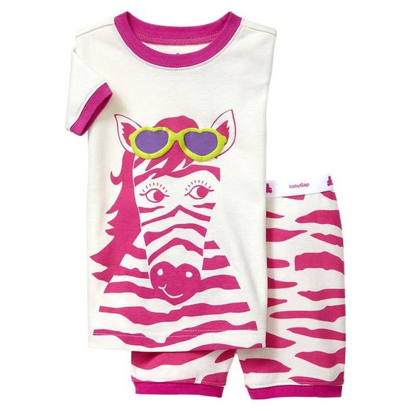 GAP | Pajamas | 2t Zebra Pajamas Hot Pink Baby Gap Summer Pjs New | Poshmark